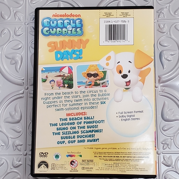 Nickelodeon | Media | Nickelodeon Bubble Guppies Sunny Days Dvd | Poshmark
